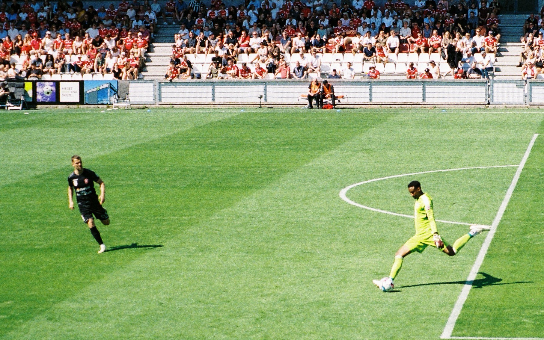 5 frames with a Canon AE-1, shooting a professional football (soccer ...