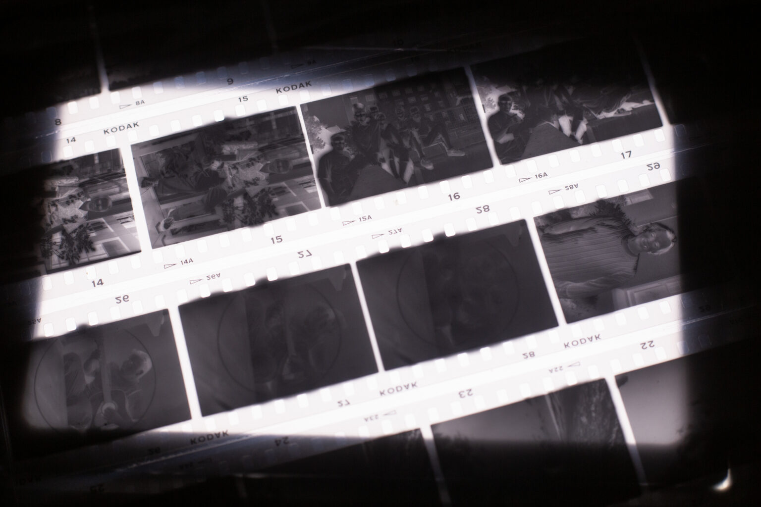 5 frames Looking back at Kodak High Speed Infrared (HIE) through a ...