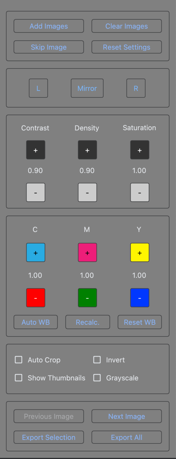 SmartConvert - Inverting negatives smartly - 35mmc